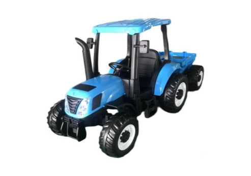 New Holland Official Blue Tractor and Trailer – AKAC Ride On Toys